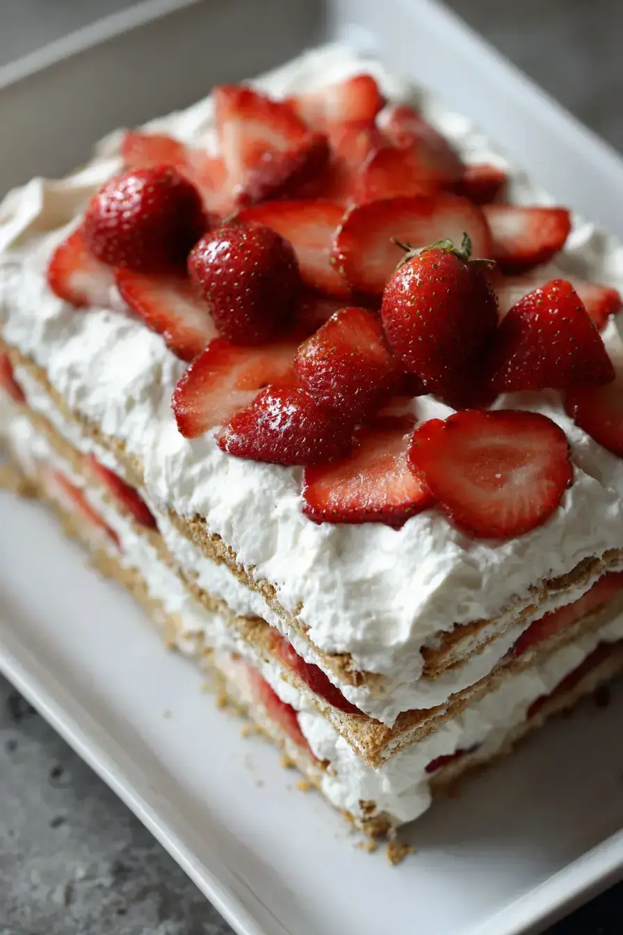 Delicious Strawberry Icebox Cake: A No-Bake Wonder Dessert